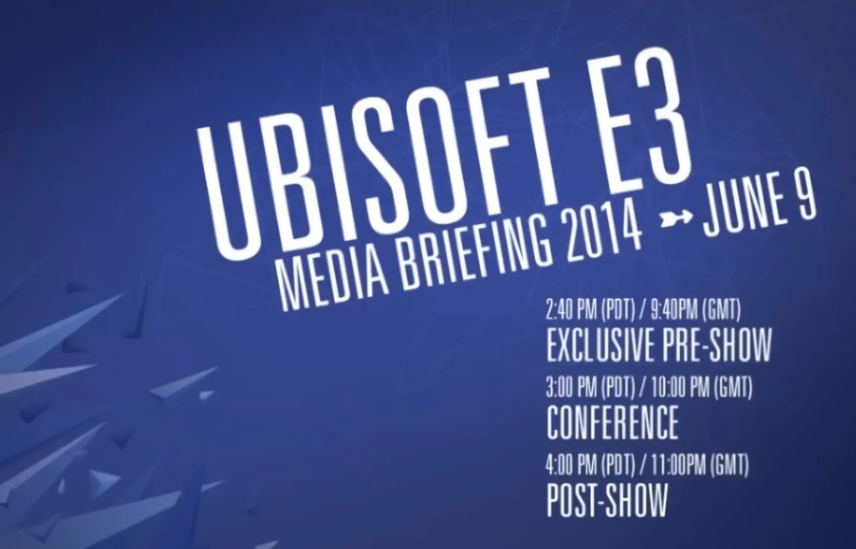 Ubisoft E3 2014 Media Briefing
