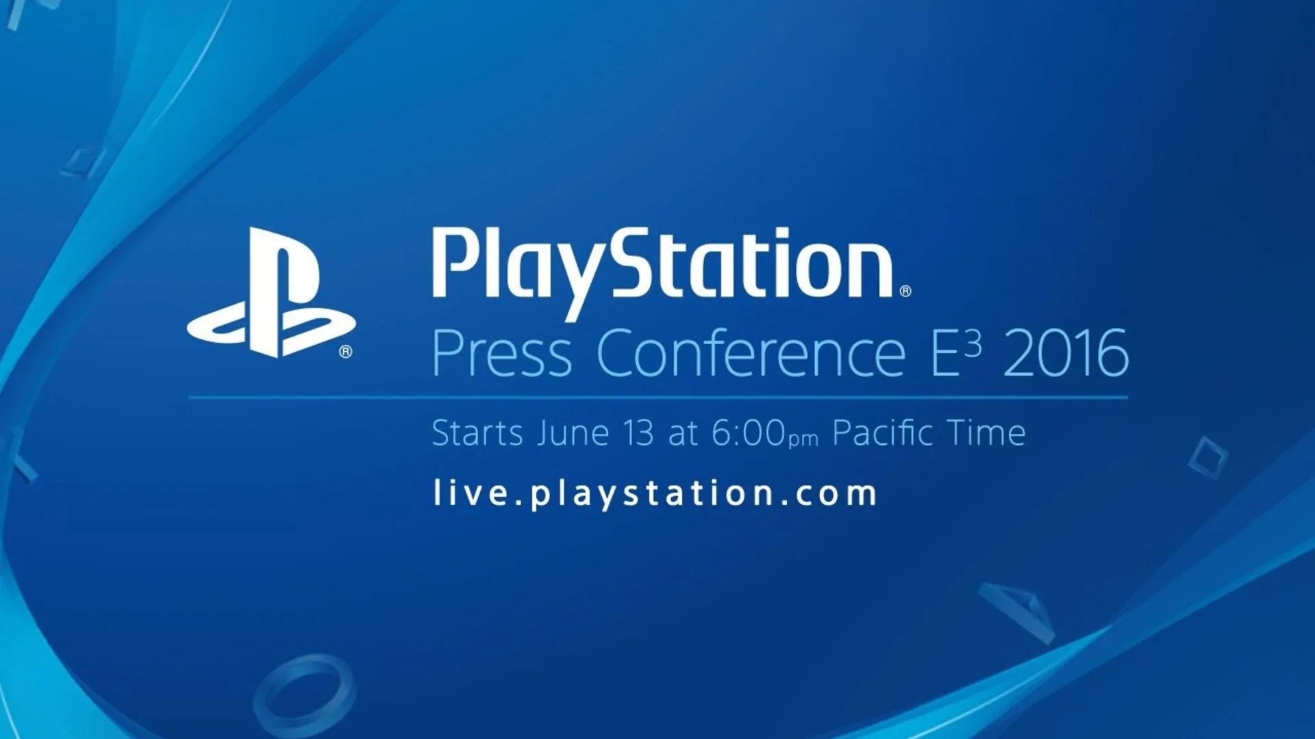PlayStation E3 2016 Press Conference