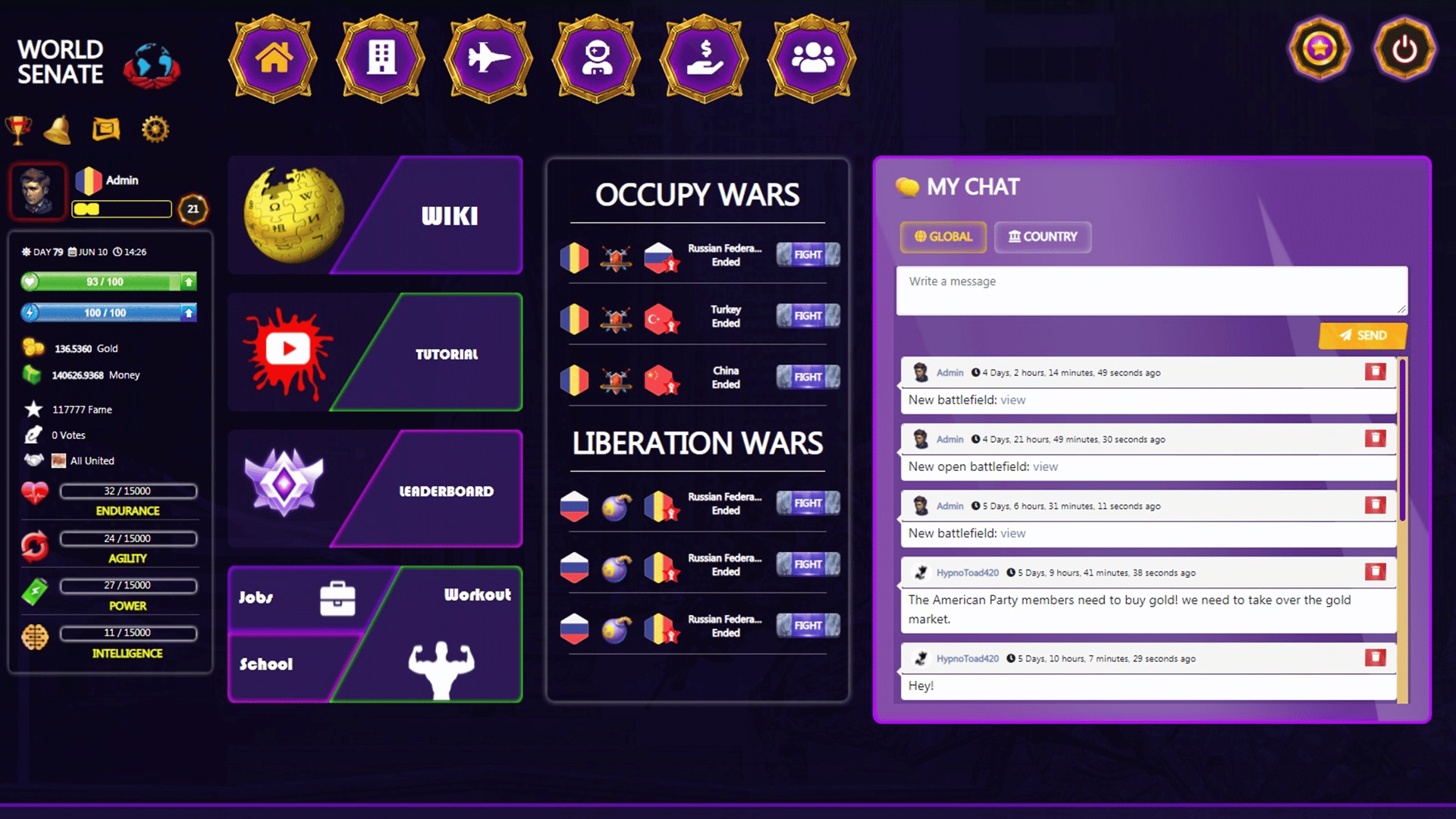 World Senate Game - Free Online Multiplayer Game (2021)