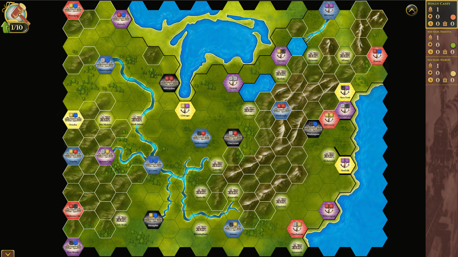 Steam: Rails to Riches - USA-Canada Map - Ocean of Games