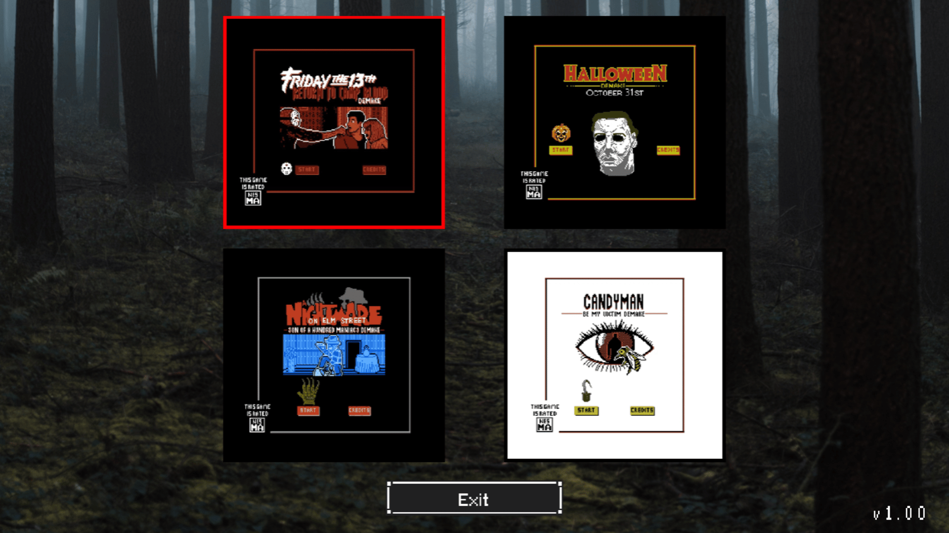 8-Bit Slasher 4-in-1 Horror Demakes (2023)