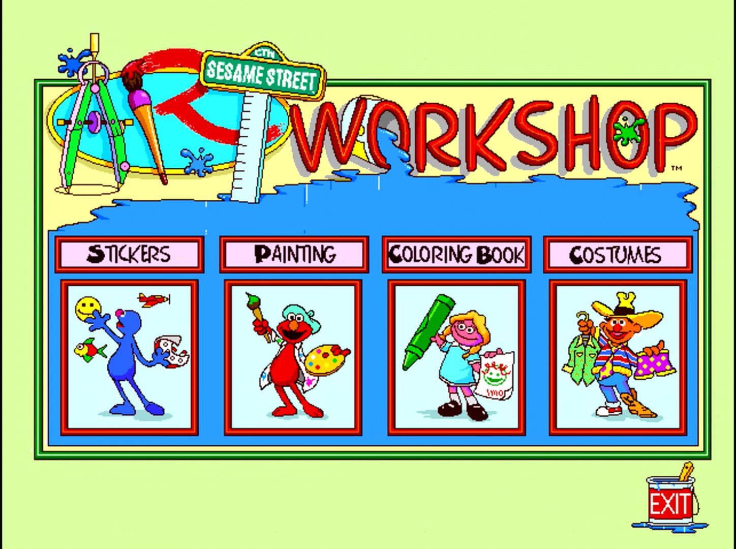 Game Sesame Street Art Workshop 1995 Release Date Trailers System Game Sesame Street Art Workshop 1995 Release Date Trailers System