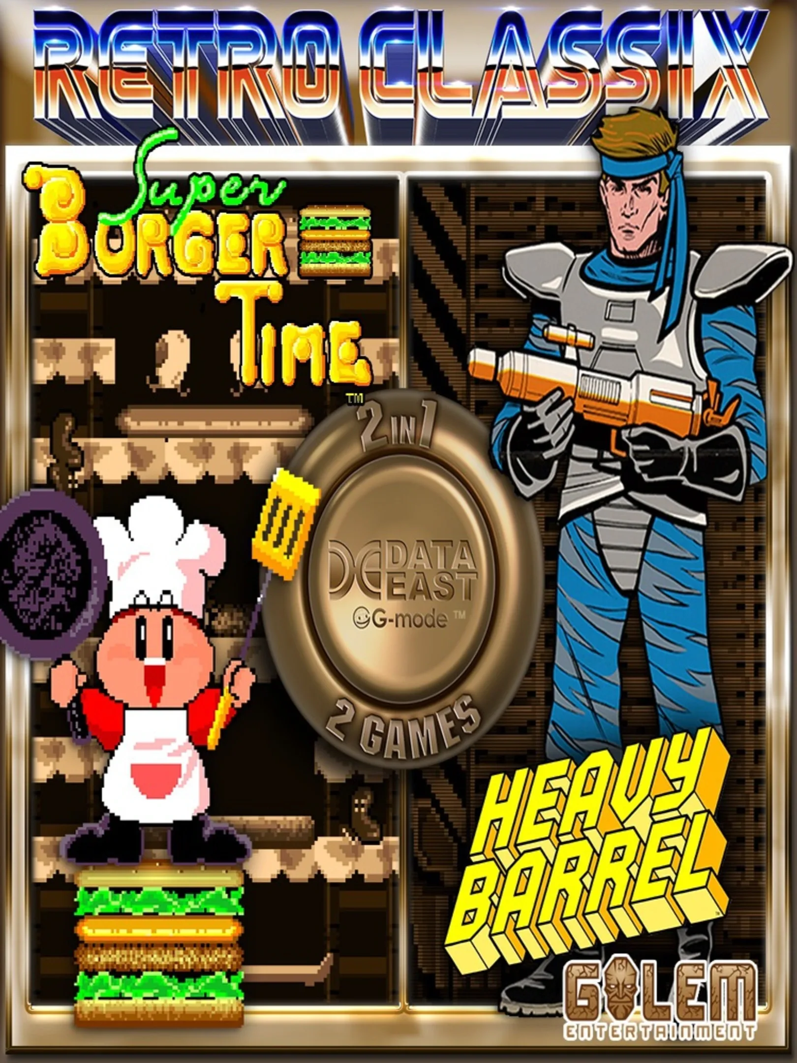 Retro Classix 2-in-1 Pack: Heavy Barrel & Super Burger Time | Stash - Games tracker