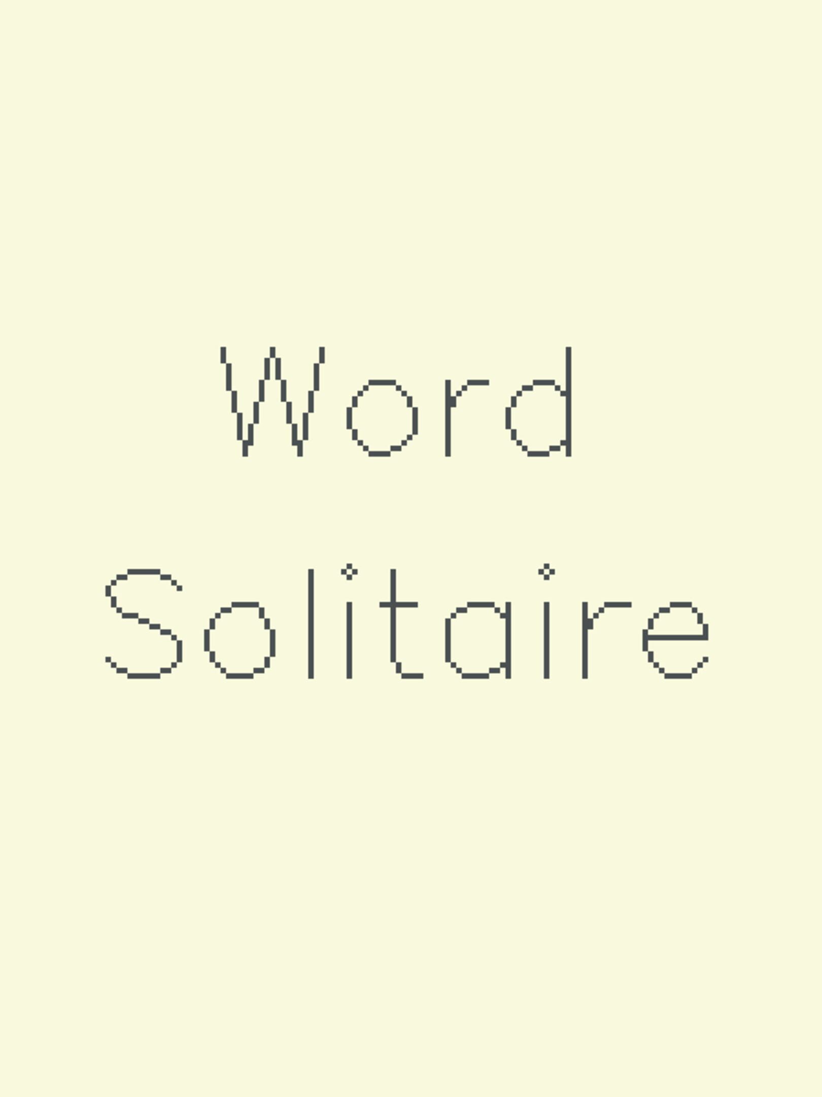 Word Solitaire | Stash - Games tracker