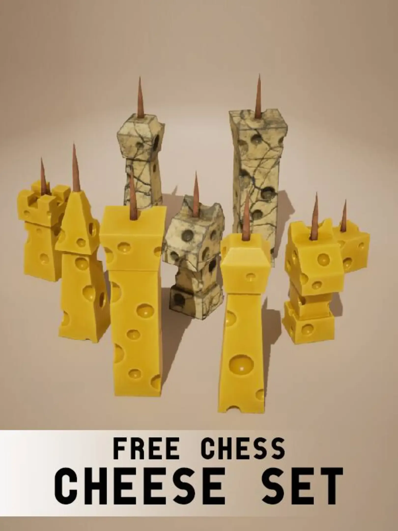 Reviews of Free Chess: Cheese Set | Stash