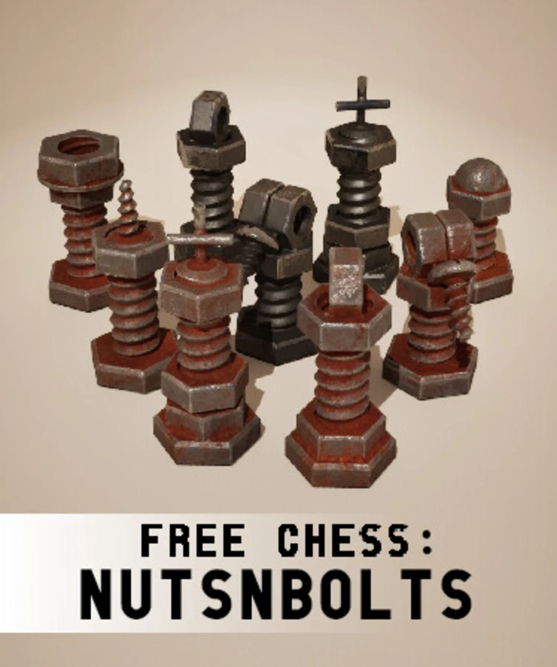 Free Chess: Nuts n Bolts Set | Stash - Games tracker