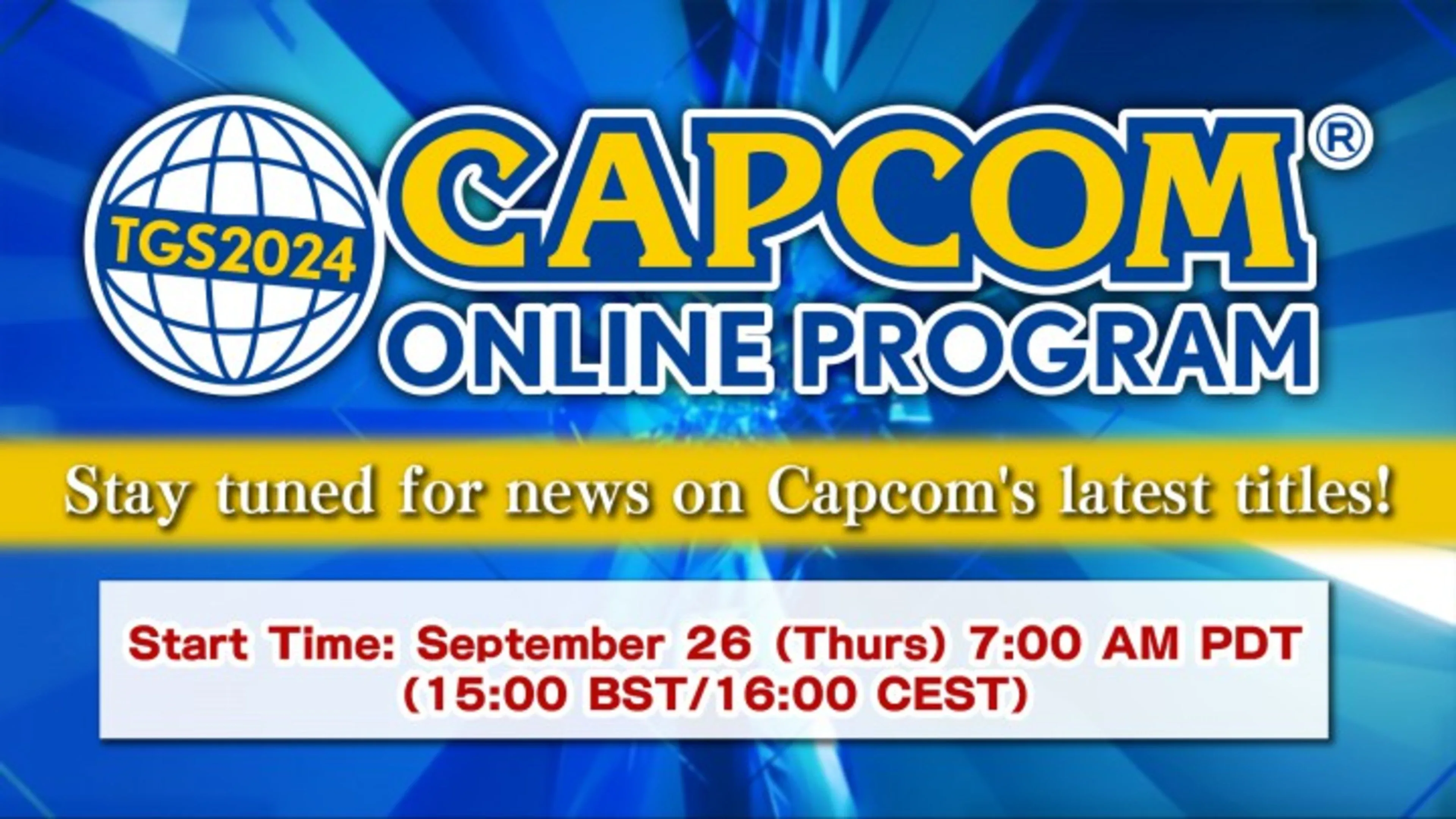 Capcom Online Program: Tokyo Game Show 2024 | Stash - Games tracker