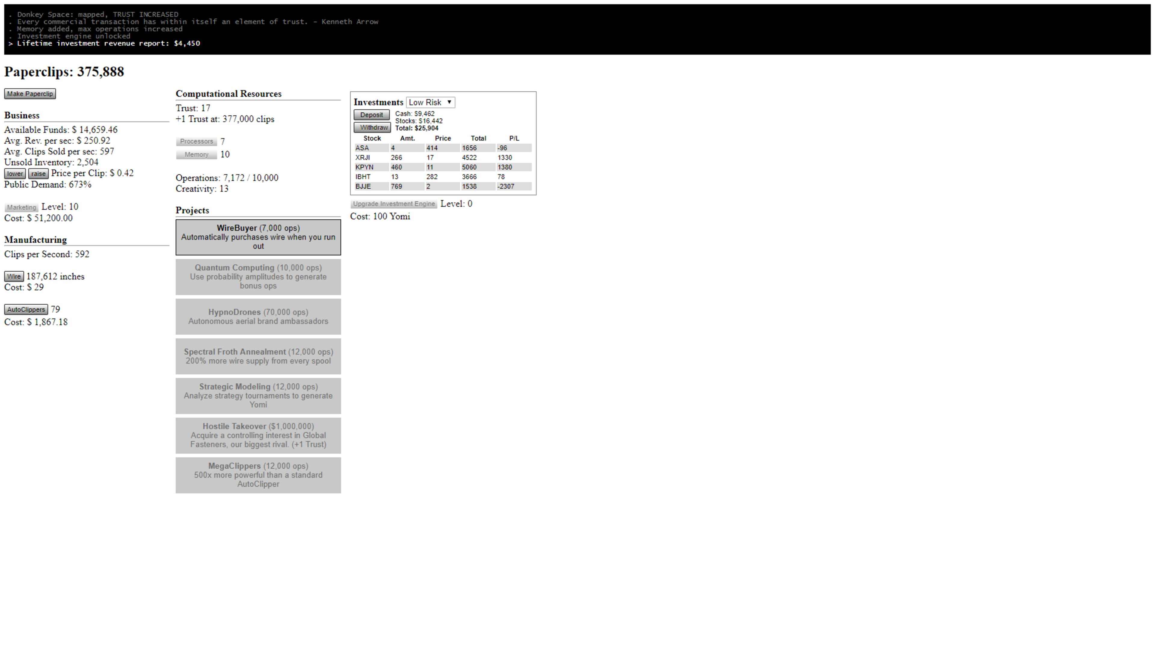 Universal Paperclips (2017)