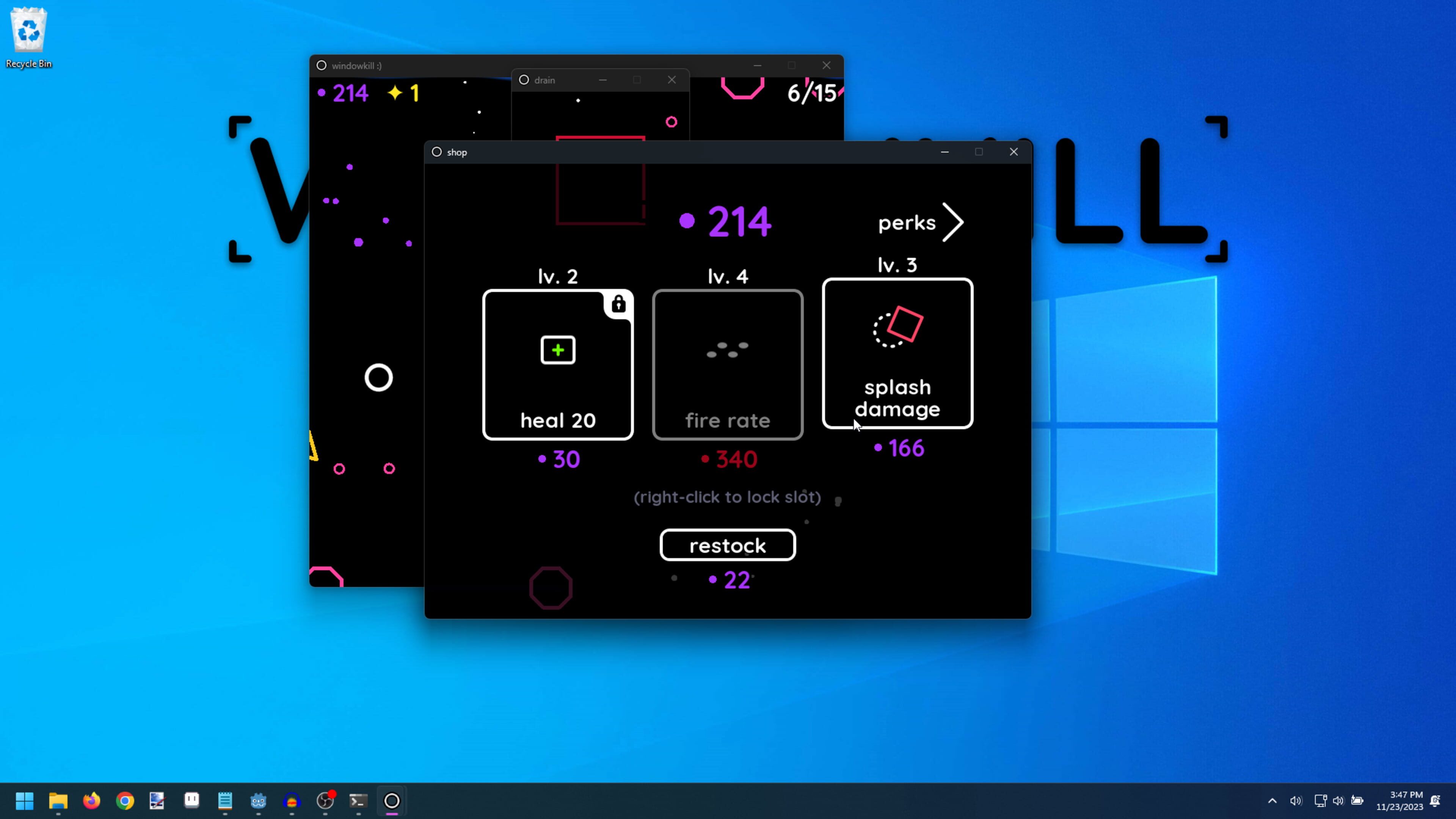 Windowkill | Stash - Games tracker