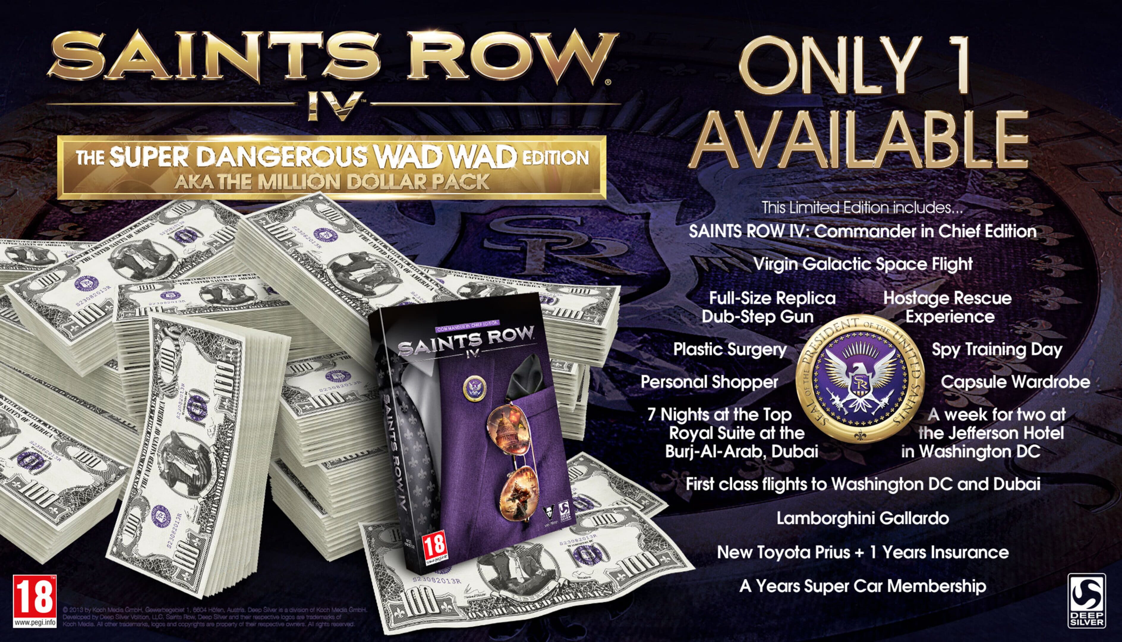 Saints Row IV: Super Dangerous Wad Wad Edition (aka the Million Dollar ...