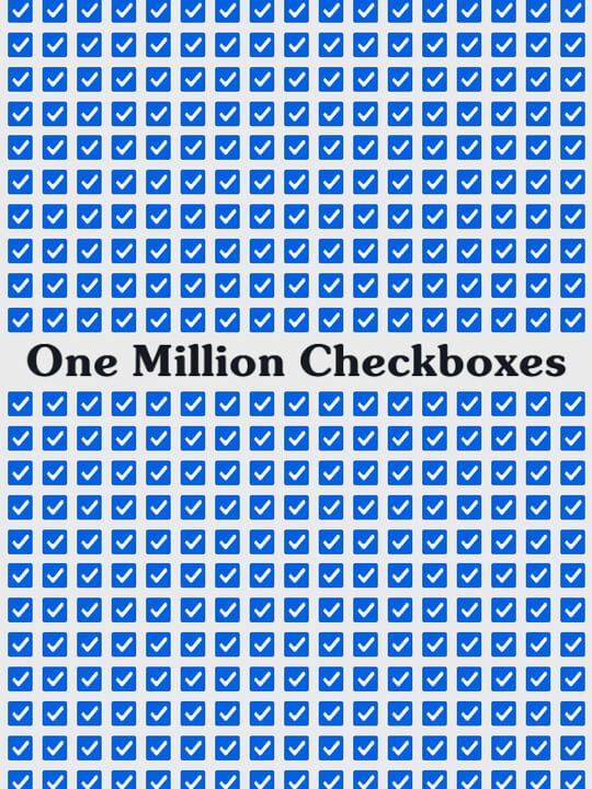 One Million Checkboxes | indienova GameDB 游戏库