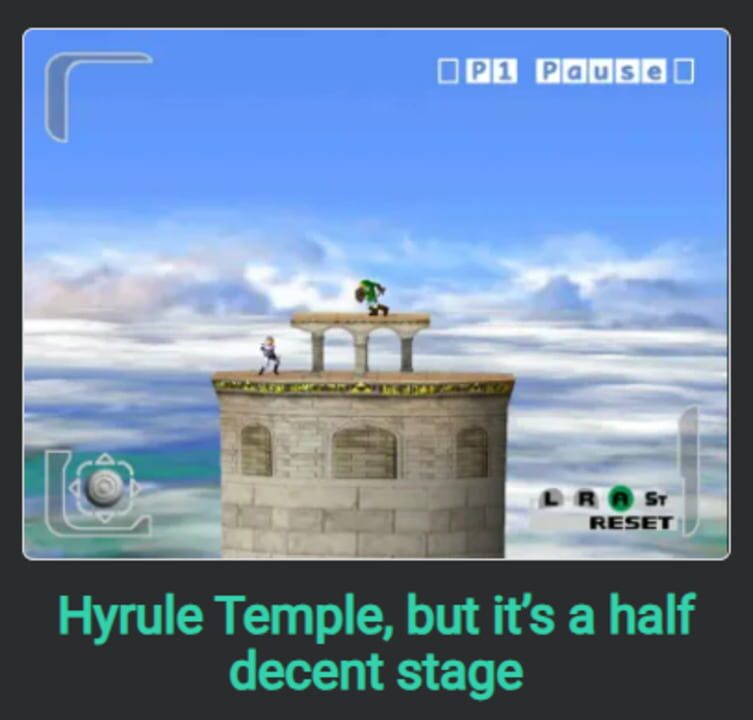 Super Smash Bros. Melee: Hyrule Temple, but It’s a Half Decent Stage ...
