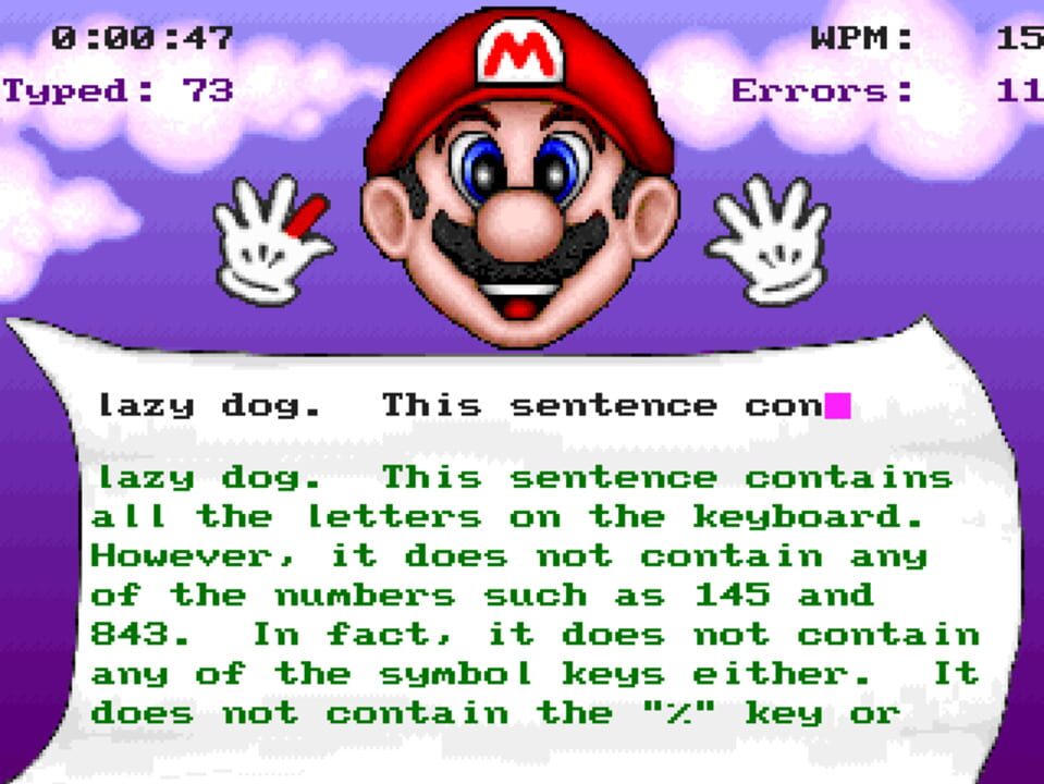 Mario Teaches Typing 2 (1996)