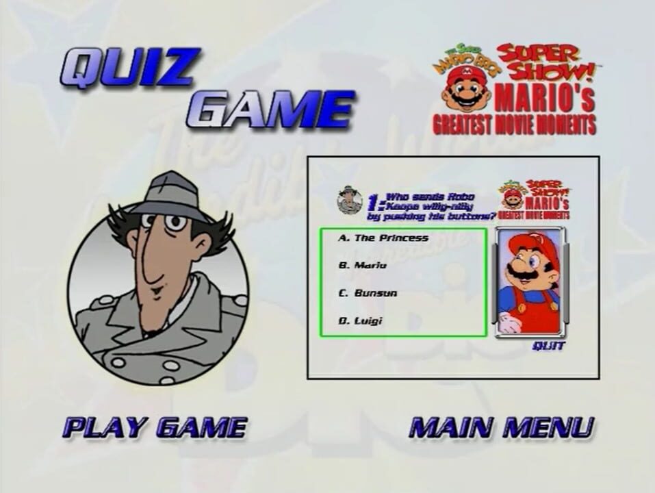 The Super Mario Bros. Super Show: Mario's Greatest Movie Moments - Quiz ...