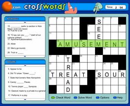 SpongeBob's Crossword - Starsheep.net