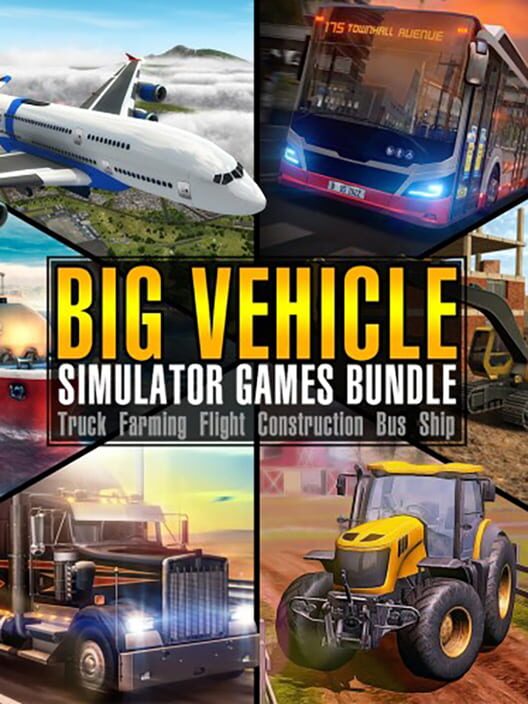 Big Vehicle Simulator Games Bundle: Truck Farming Flight Construction ...