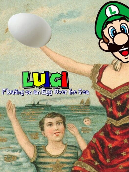 Luigi Floating on an Egg Over the Sea (2021)