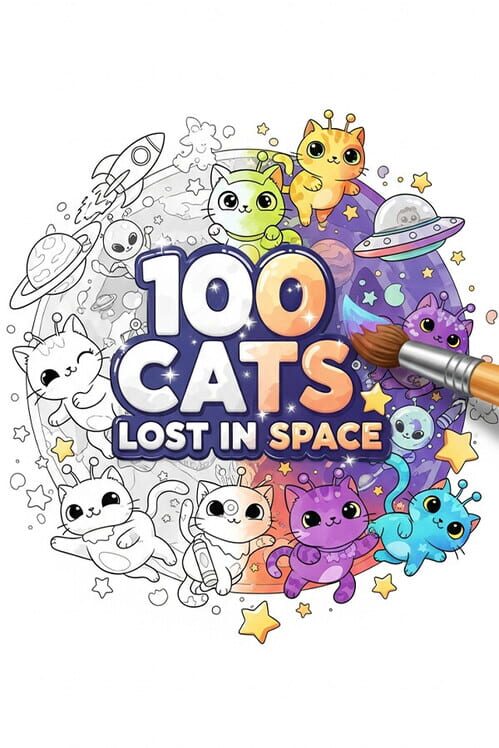 100 Cats Lost in Space Find & Color (TBD)