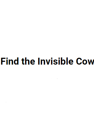 Find The Invisible Cow Game