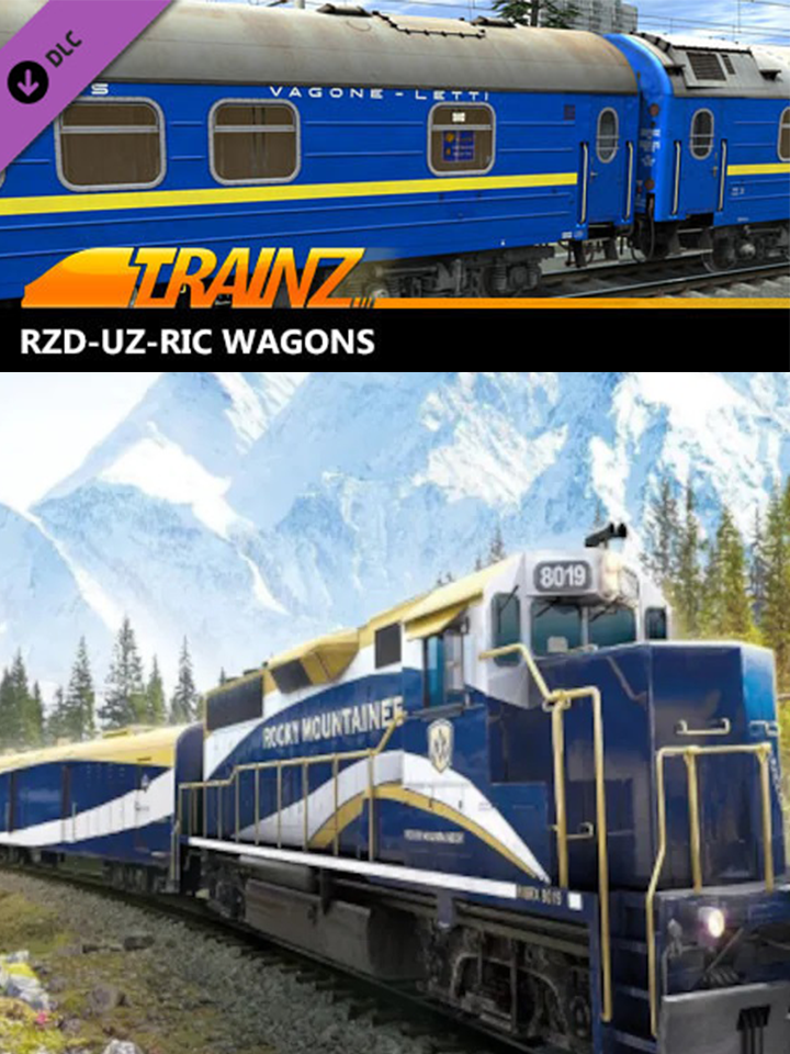 Trainz Railroad Simulator 2019: RZD-UZ-RIC Wagons (2019)