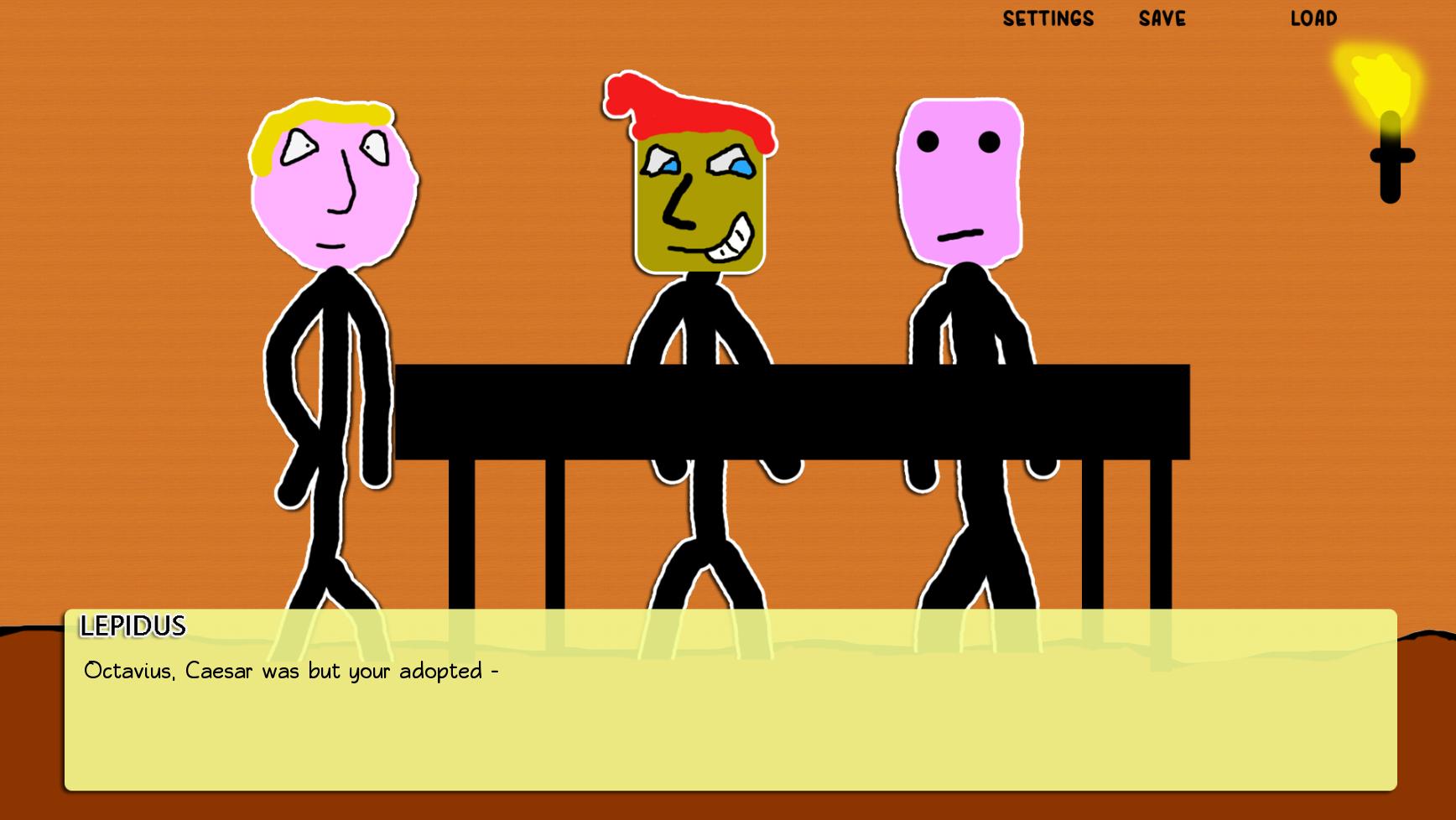 Paper Shakespeare: Stick Julius Caesar (with a dagger)