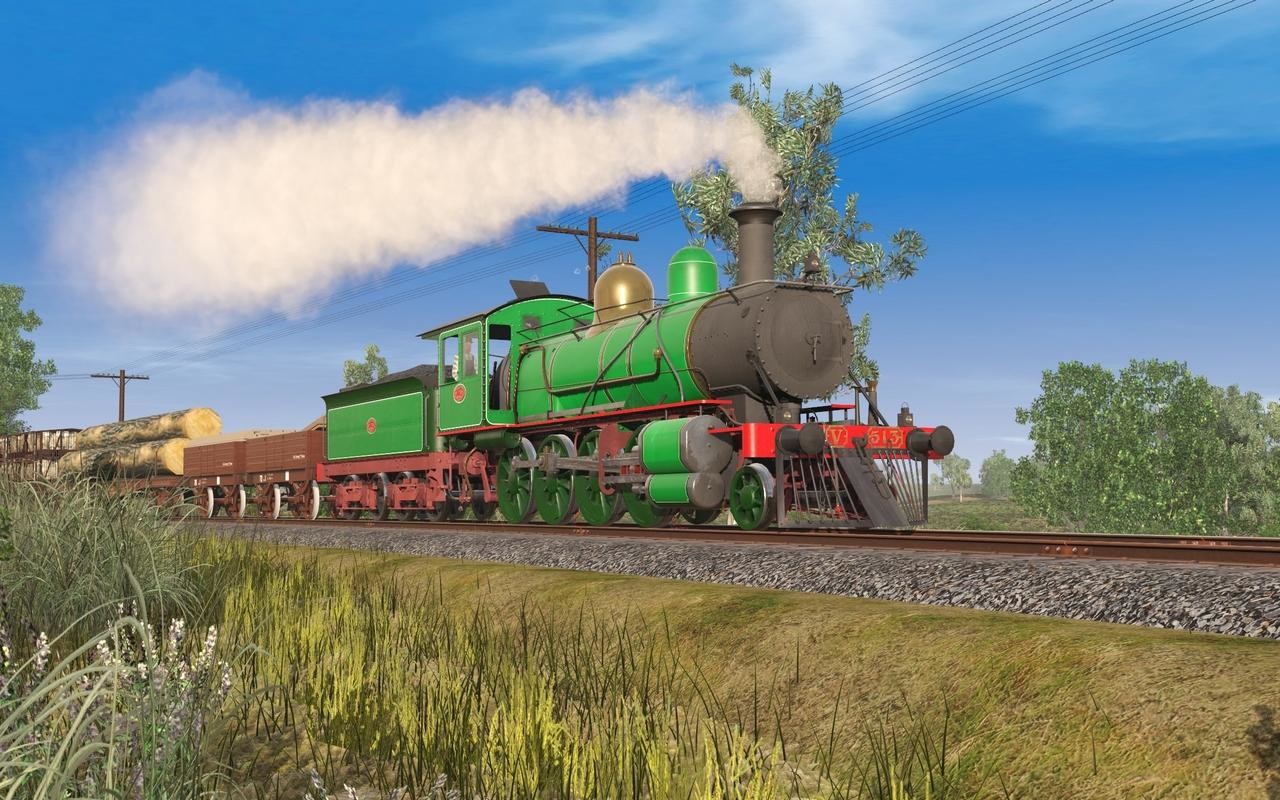 Trainz Railroad Simulator 2019: Victorian Railways V Class 2 Tone Green ...