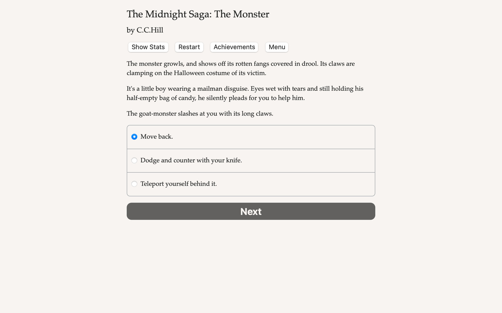 Midnight Saga: The Monster - Press Kit
