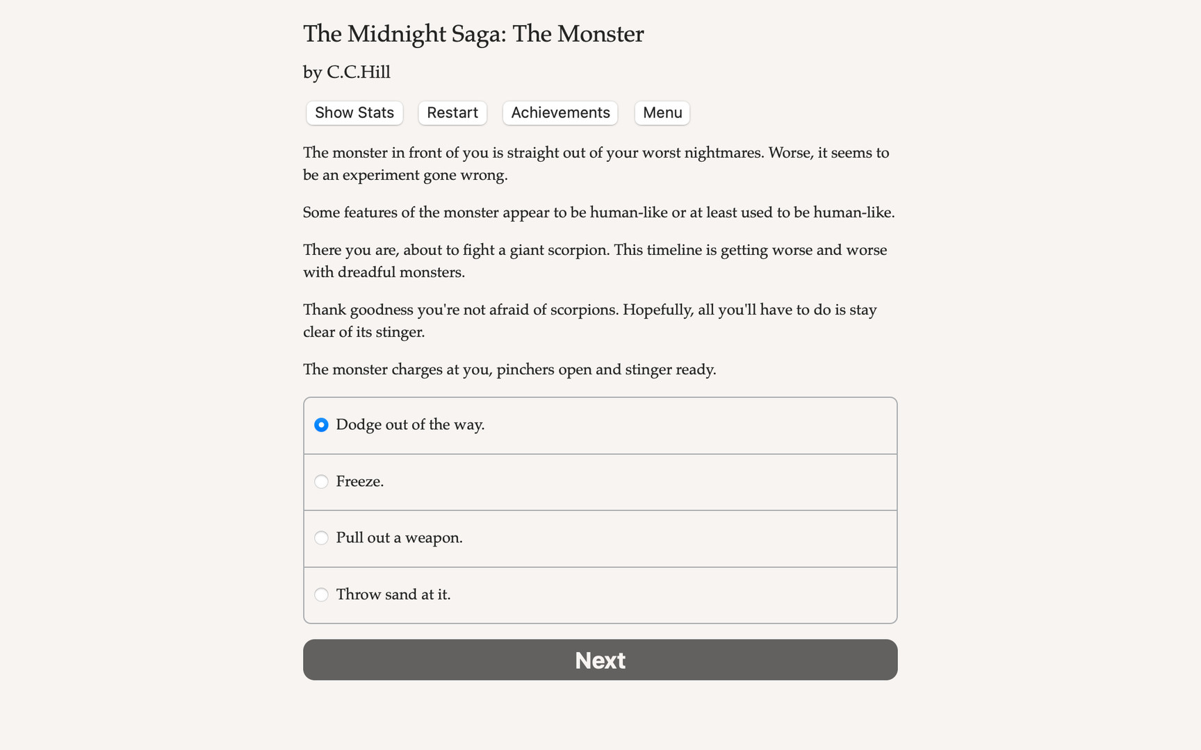 Midnight Saga: The Monster - Press Kit