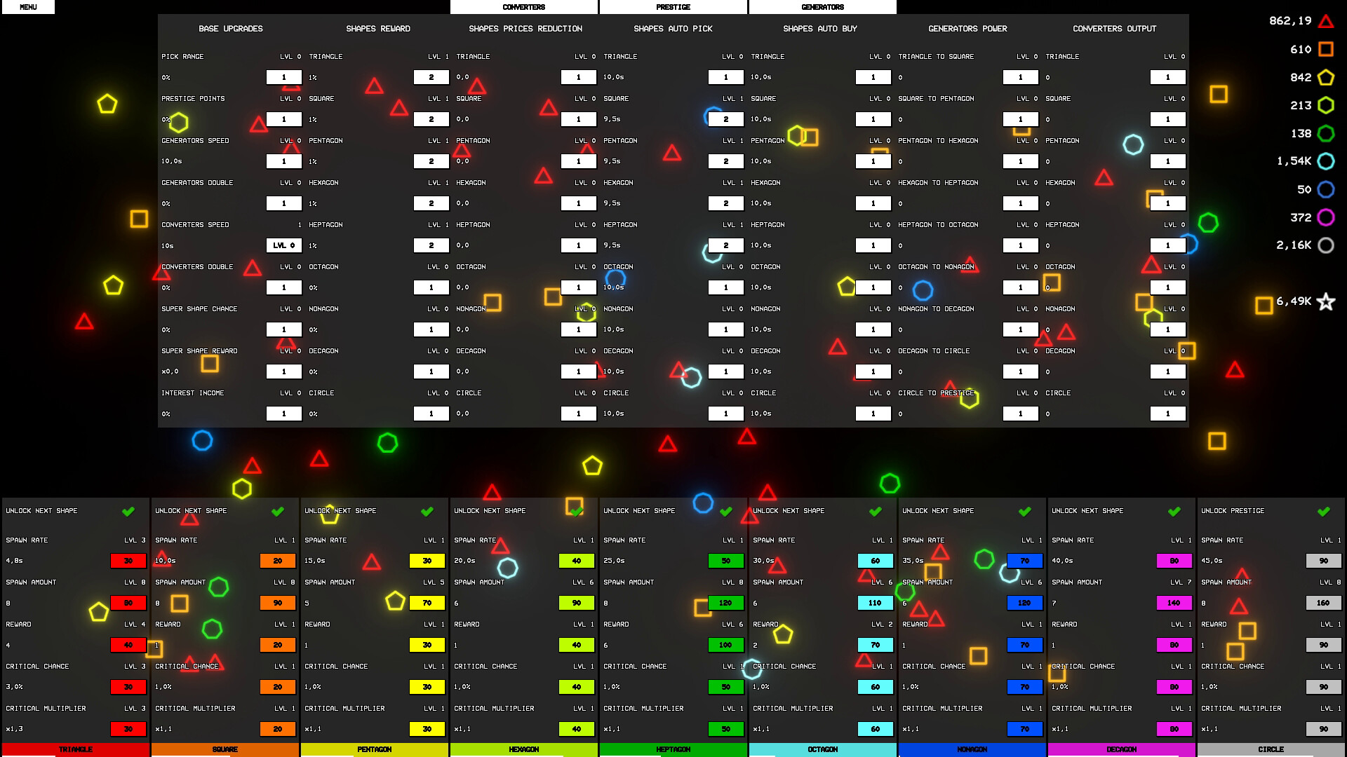 Idle Shapes - Press Kit