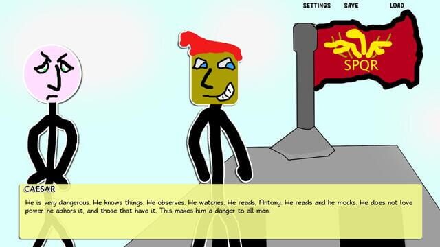 Paper Shakespeare: Stick Julius Caesar (with a dagger)